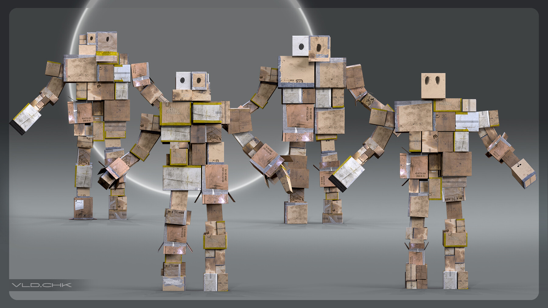 ArtStation - Cardboard Giant Army | Game Assets