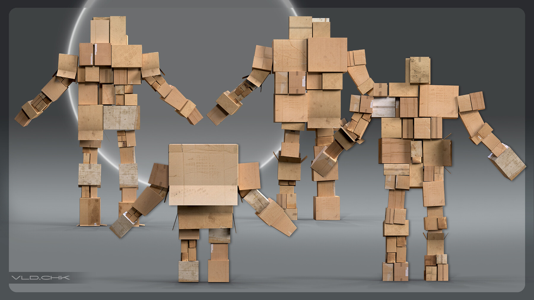 ArtStation - Cardboard Giant Army | Game Assets