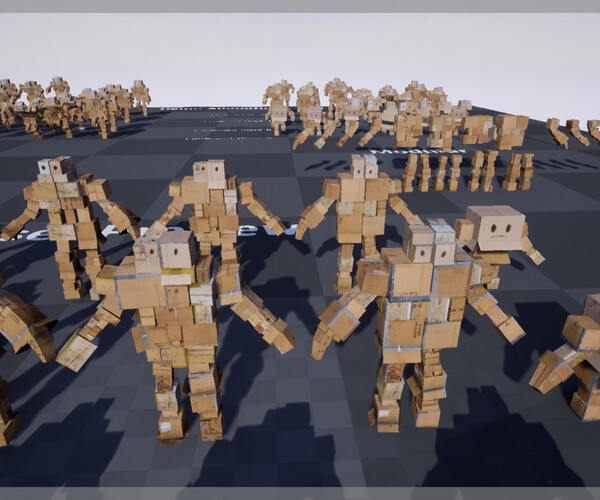 ArtStation - Cardboard Giant Army | Game Assets