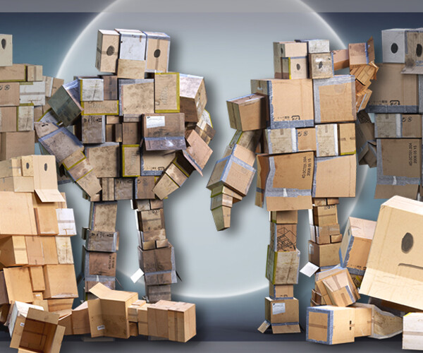 ArtStation - Cardboard Giant Army | Game Assets