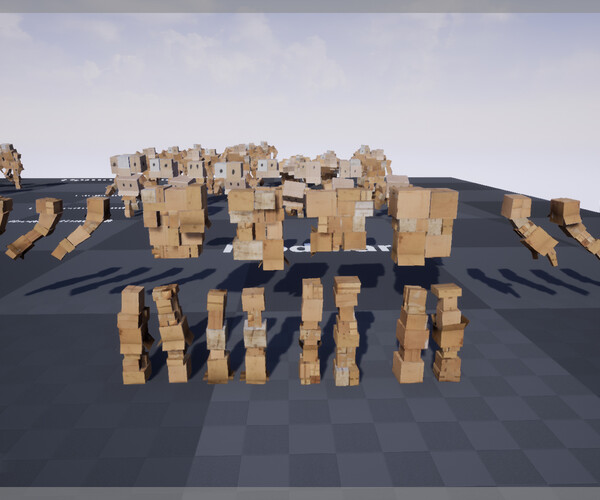 ArtStation - Cardboard Giant Army | Game Assets