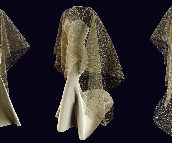 ArtStation - BRIDE DRESS VOL 1, Marvelous Designer, Projects Files ...