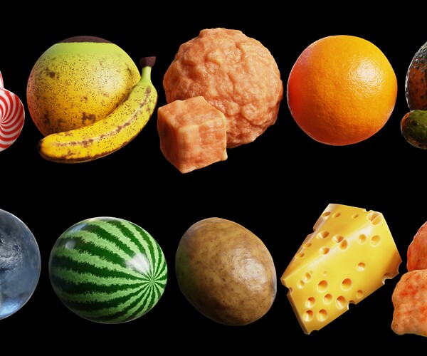 ArtStation - Blender Procedural Food Pack #1 | Resources