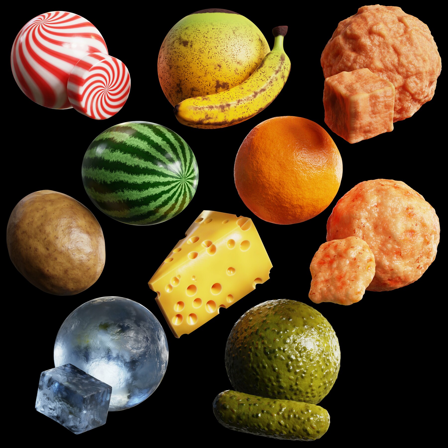 ArtStation - Blender Procedural Food Pack #1 | Resources