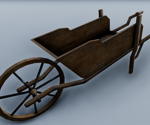 ArtStation - Wooden Barrow | Game Assets