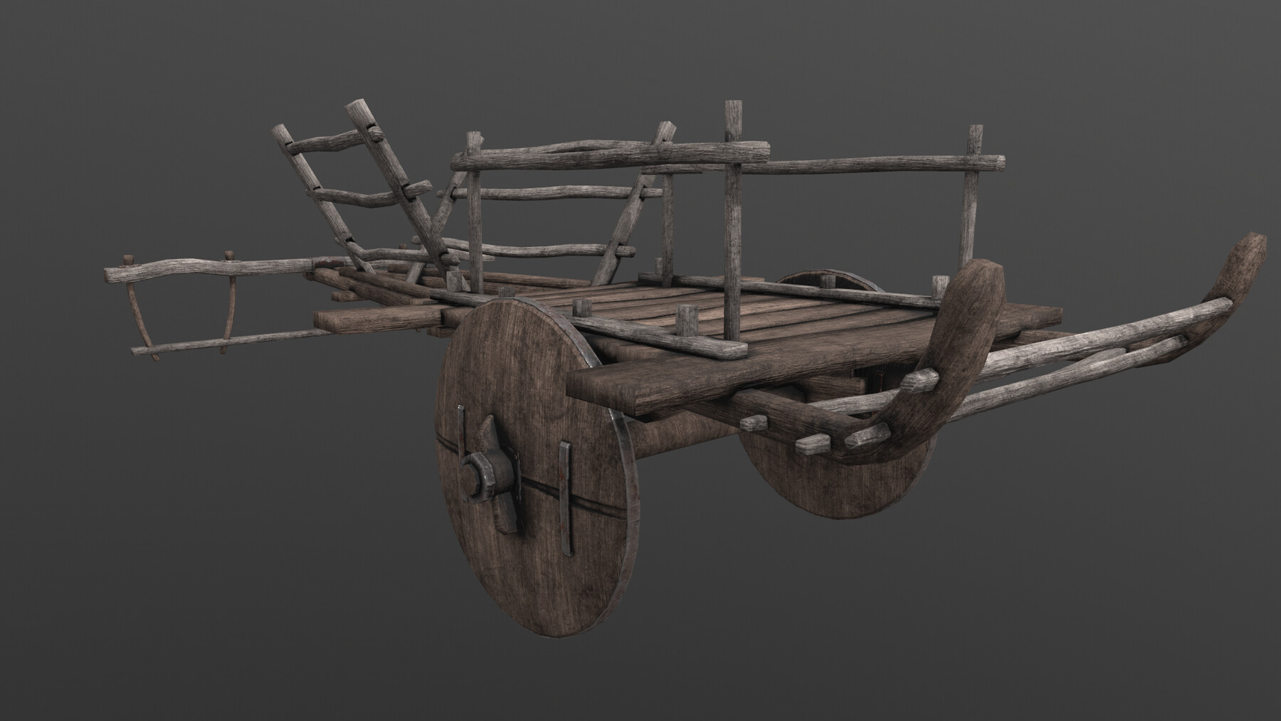 ArtStation - Ox Cart PBR | Game Assets