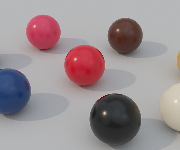 ArtStation - 3D Snooker Balls And Triangle | Game Assets