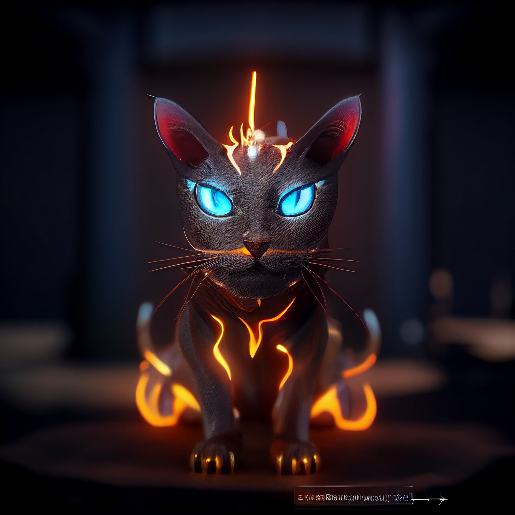 ArtStation - Evil Flaming Cat | Artworks
