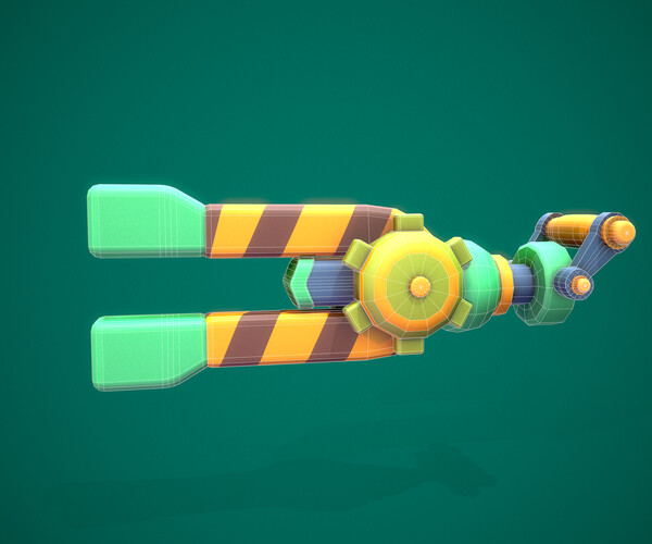 ArtStation - Stylized Magnetgun for Ar, Vr and Games | Game Assets