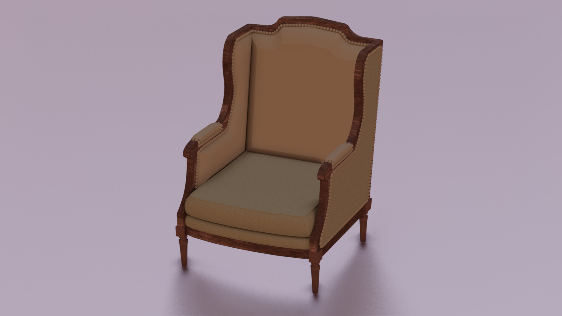 ArtStation - ARM CHAIR GAME READY LOW POLY | Game Assets