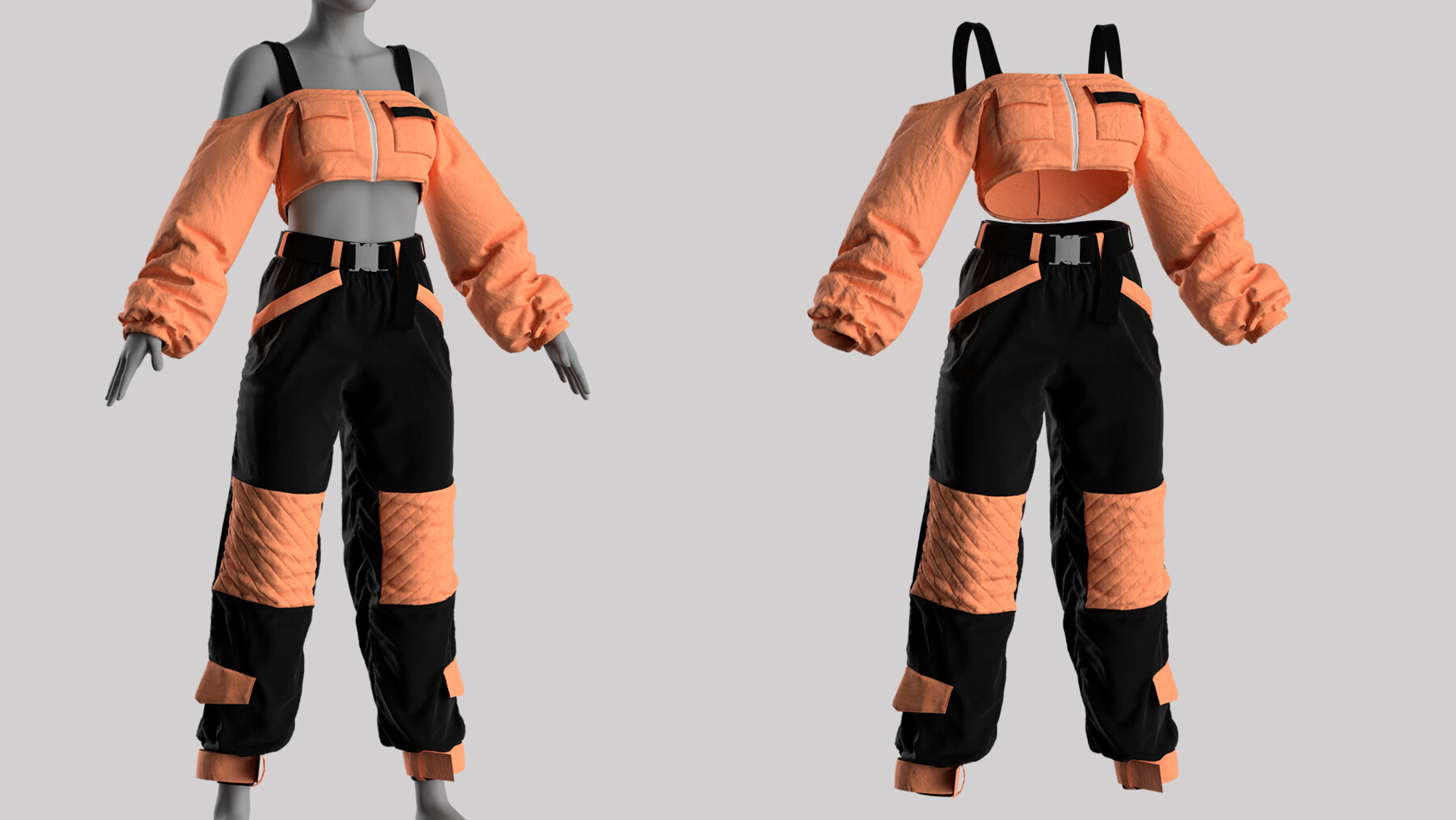 ArtStation - Female Streetwear Outfit #9 Marvelous Designer Project ...