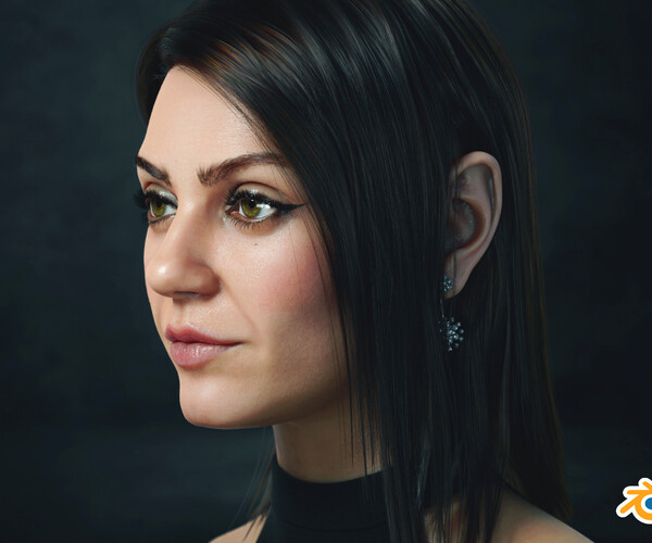 ArtStation - Girl Portrait - Blender | Resources