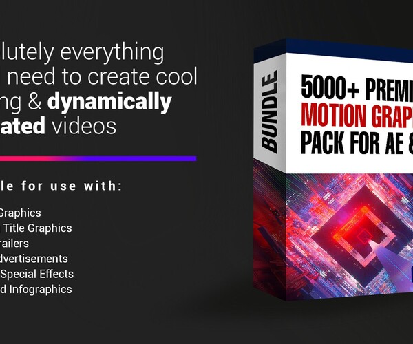 ArtStation - 5000+ Motion Graphic Pack for After Effects & Premiere Pro ...