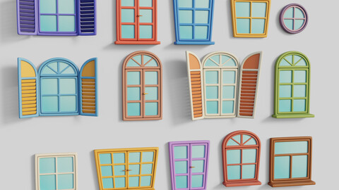 ArtStation - Cartoon Windows Collection 3 | Resources