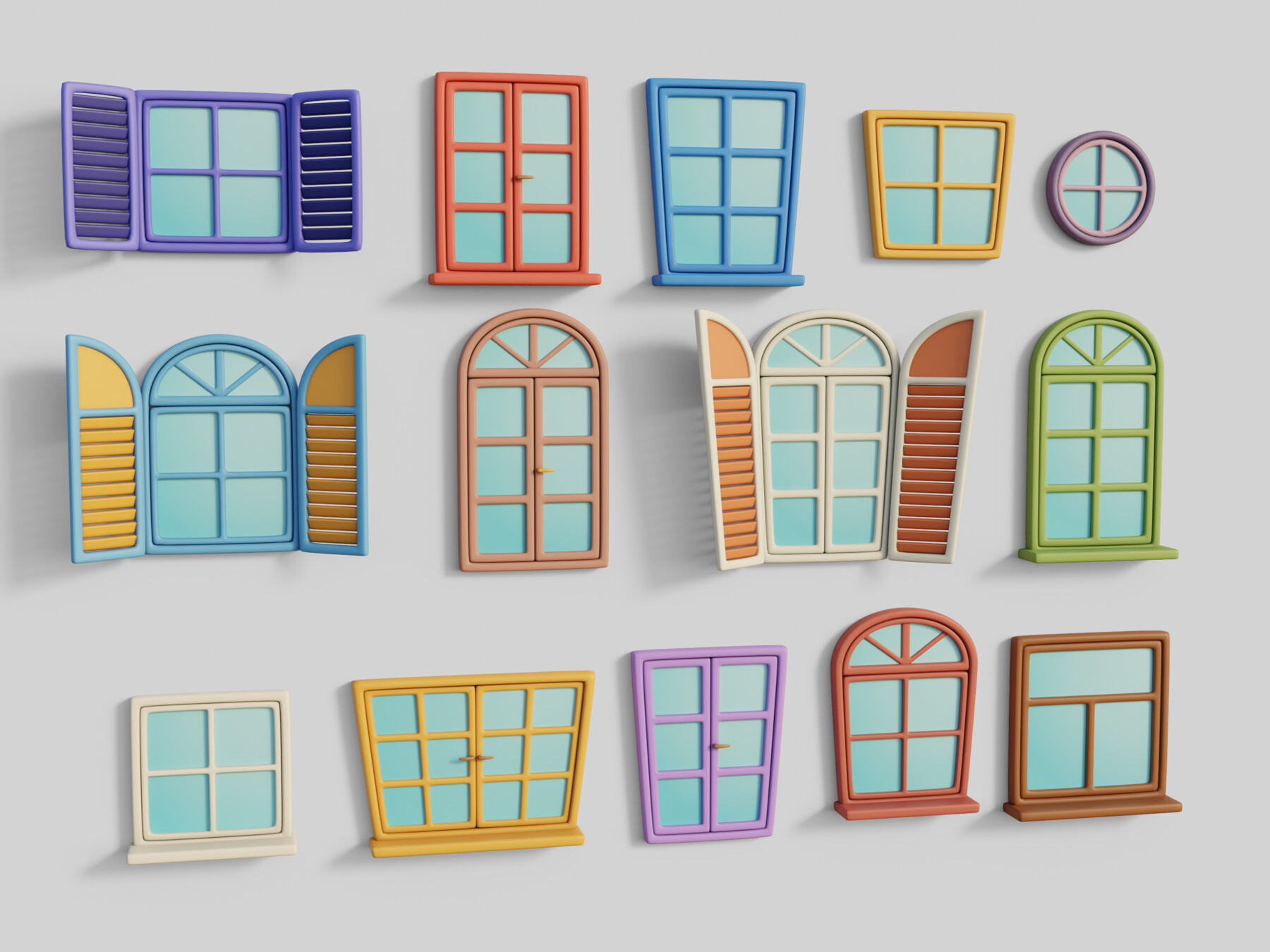ArtStation - Cartoon Windows Collection 3 | Resources