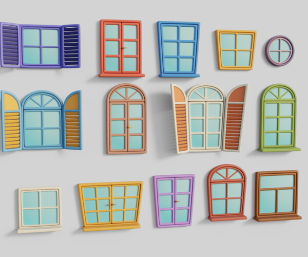 ArtStation - Cartoon Windows Collection 3 | Resources