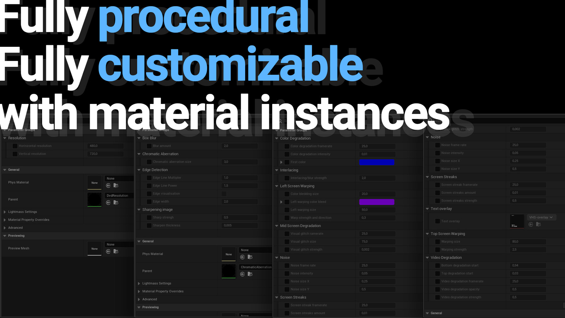 Artstation Ultimate Vhs Shader For Unreal Engine Game Assets