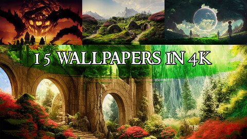 ArtStation - Stories of the Rings - Fantasy Wallpaper Pack 01 - 15 Artworks in 4K | Artworks