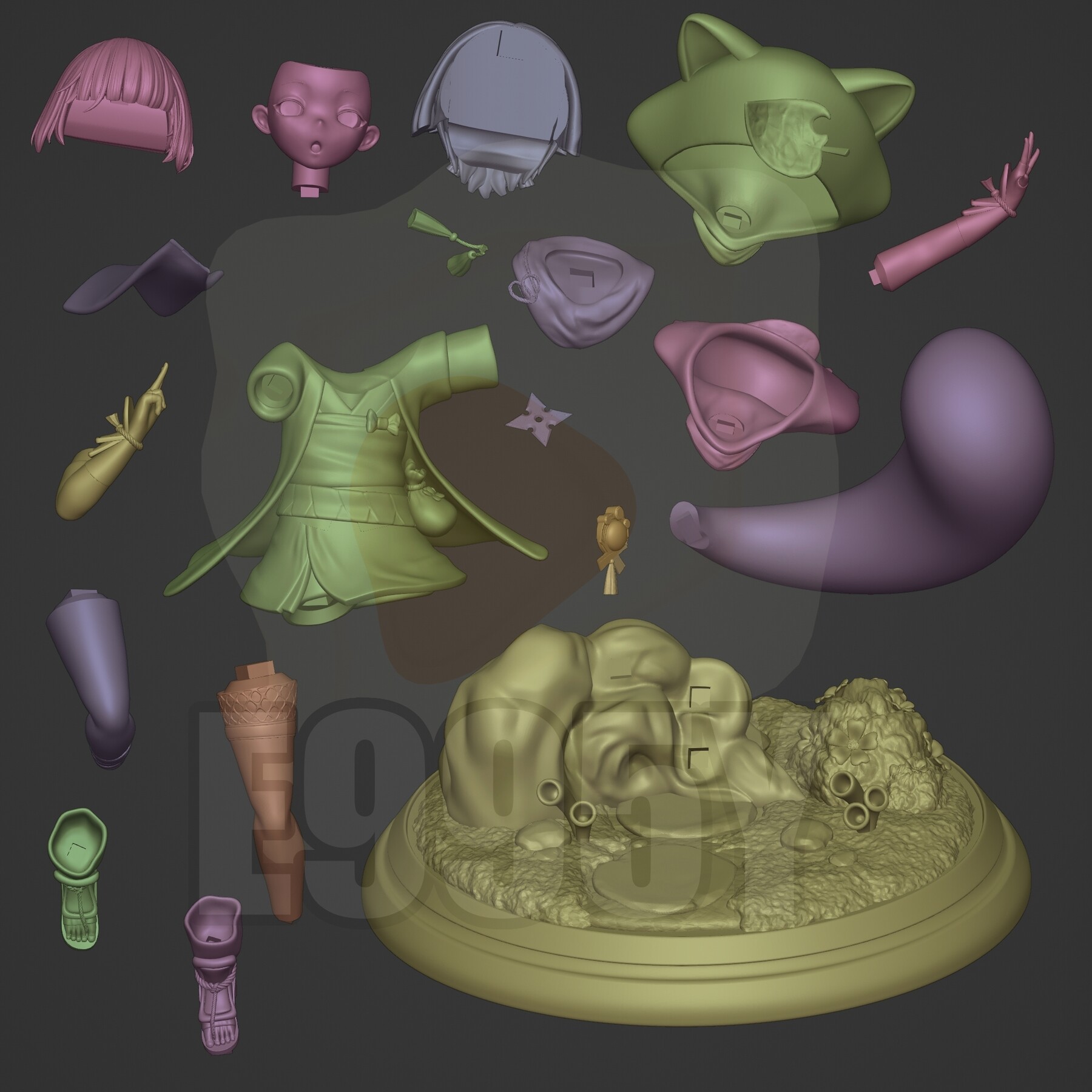 ArtStation - Sayu Figure STL File For 3D Printing | Resources