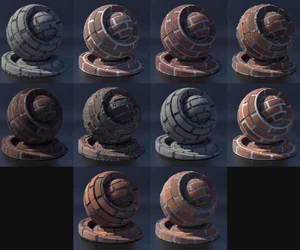 ArtStation - 14 Redshift Shader to C4d Bricks v3 | Resources