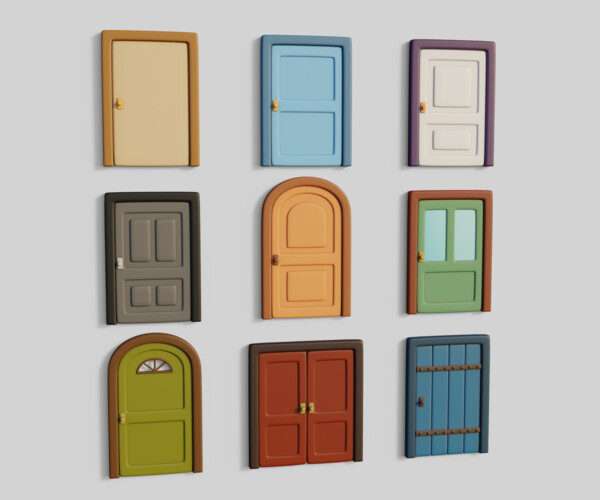 ArtStation - Cartoon Doors Collection 1 | Resources