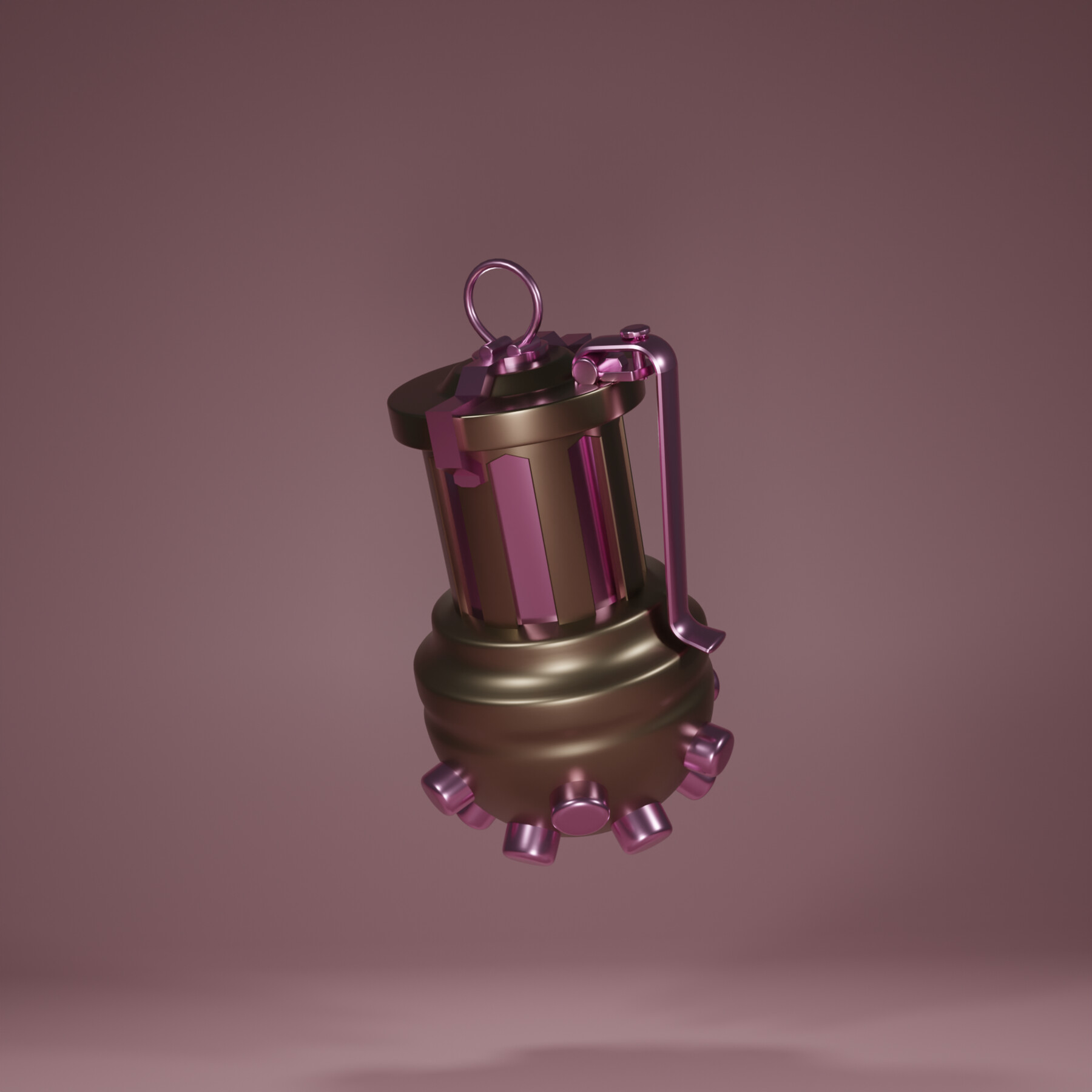 ArtStation - Stylized grenade weapon with spikes, ready to play, game ...