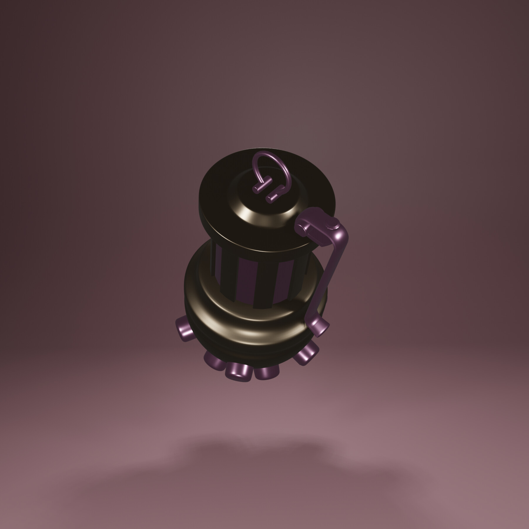 ArtStation - Stylized grenade weapon with spikes, ready to play, game ...