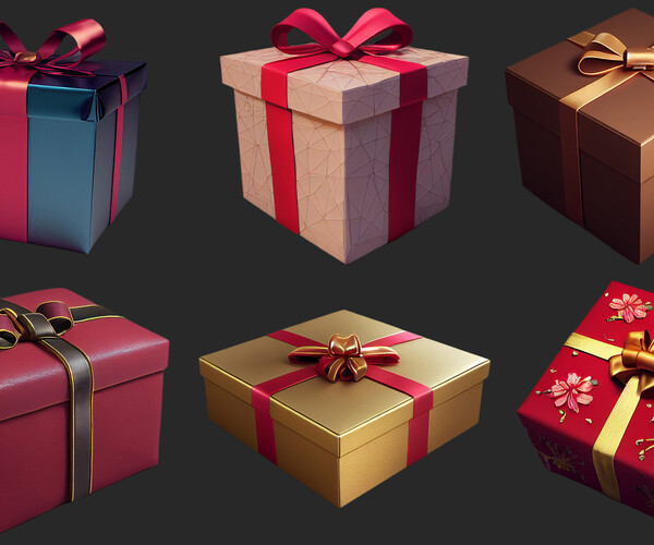 ArtStation - 100 Presents & Gifts | Game Assets