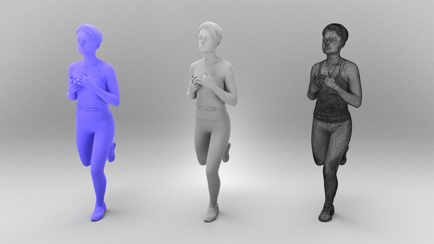 ArtStation - Running woman 367 | Game Assets