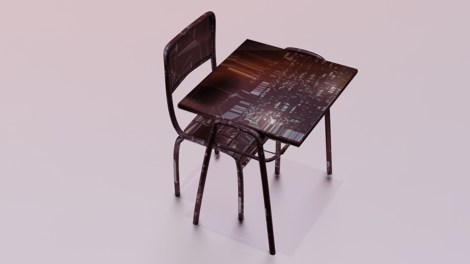 ArtStation - SCHOOL TABLE CHAIR LOW POLY GAME READY | Game Assets