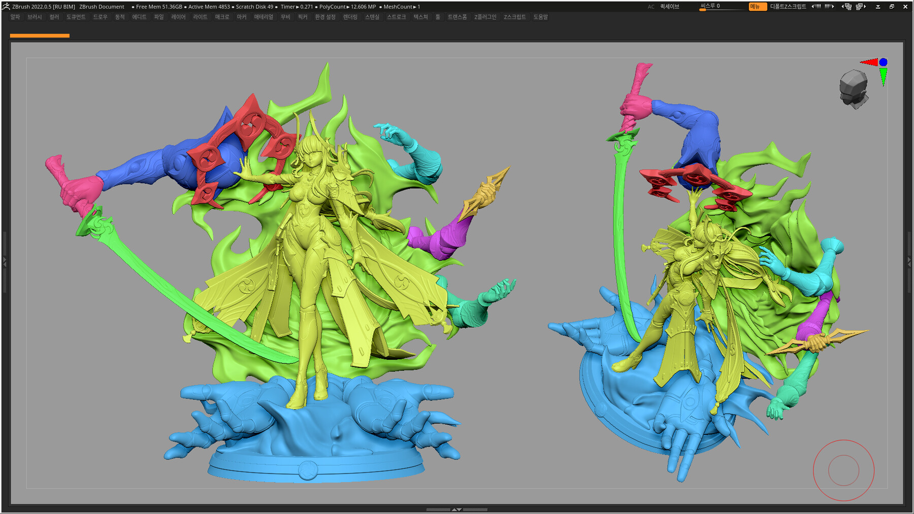 ArtStation - raiden shogun doll stl for 3d print | Resources