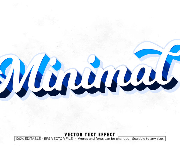 ArtStation - Minimal text effect, editable simple text style | Artworks