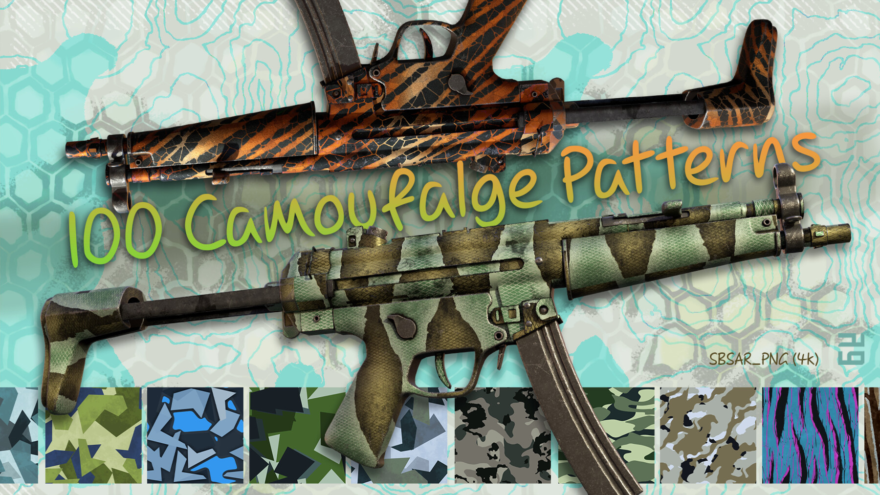 ArtStation - 100 Camouflage Patterns _ SBSAR & PNG _ Procedural Camo ...