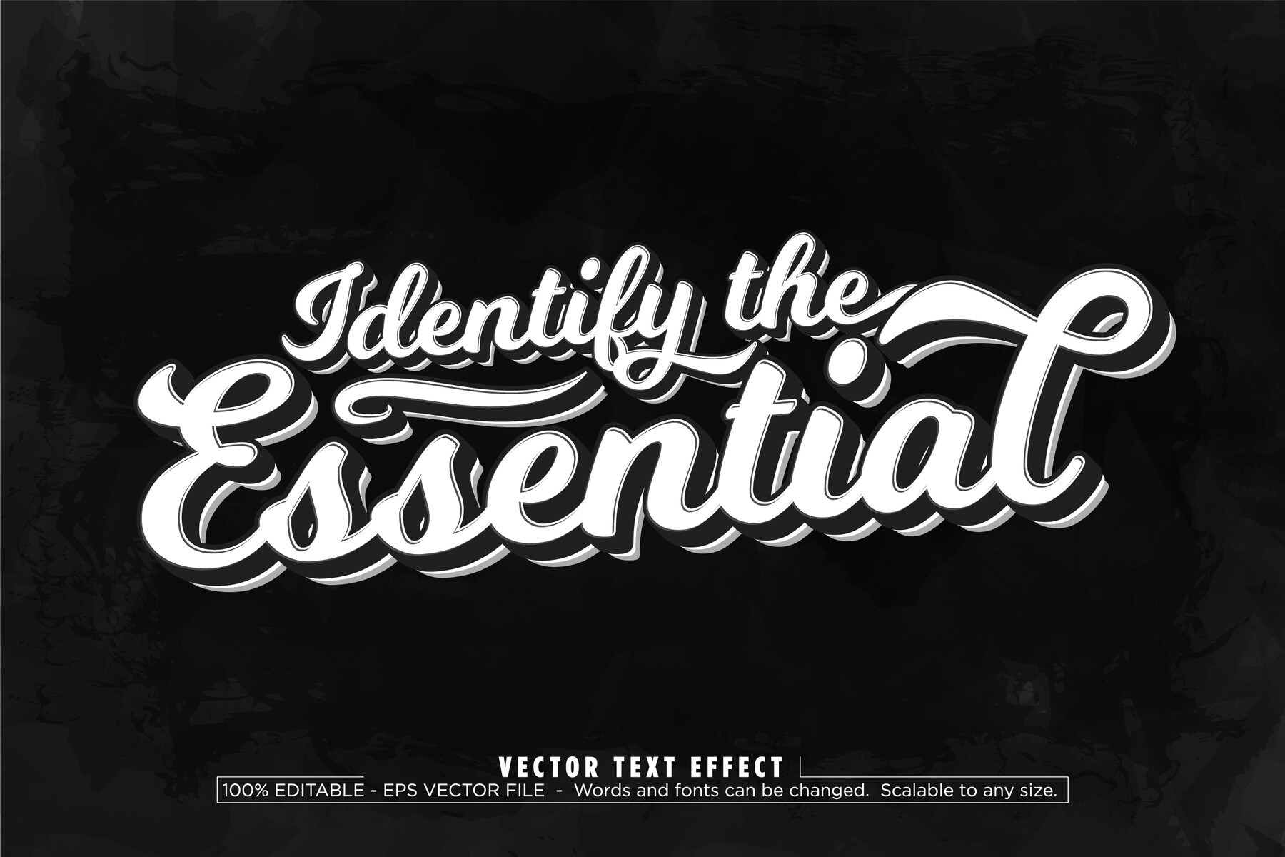 ArtStation - Minimal text effect, editable simple text style | Artworks