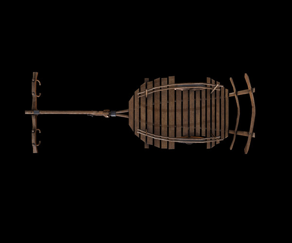ArtStation - Wooden Medieval Ox Cart | Game Assets
