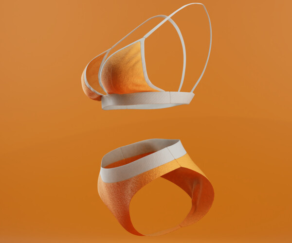 ArtStation - Triangle Bra and Panties | Resources