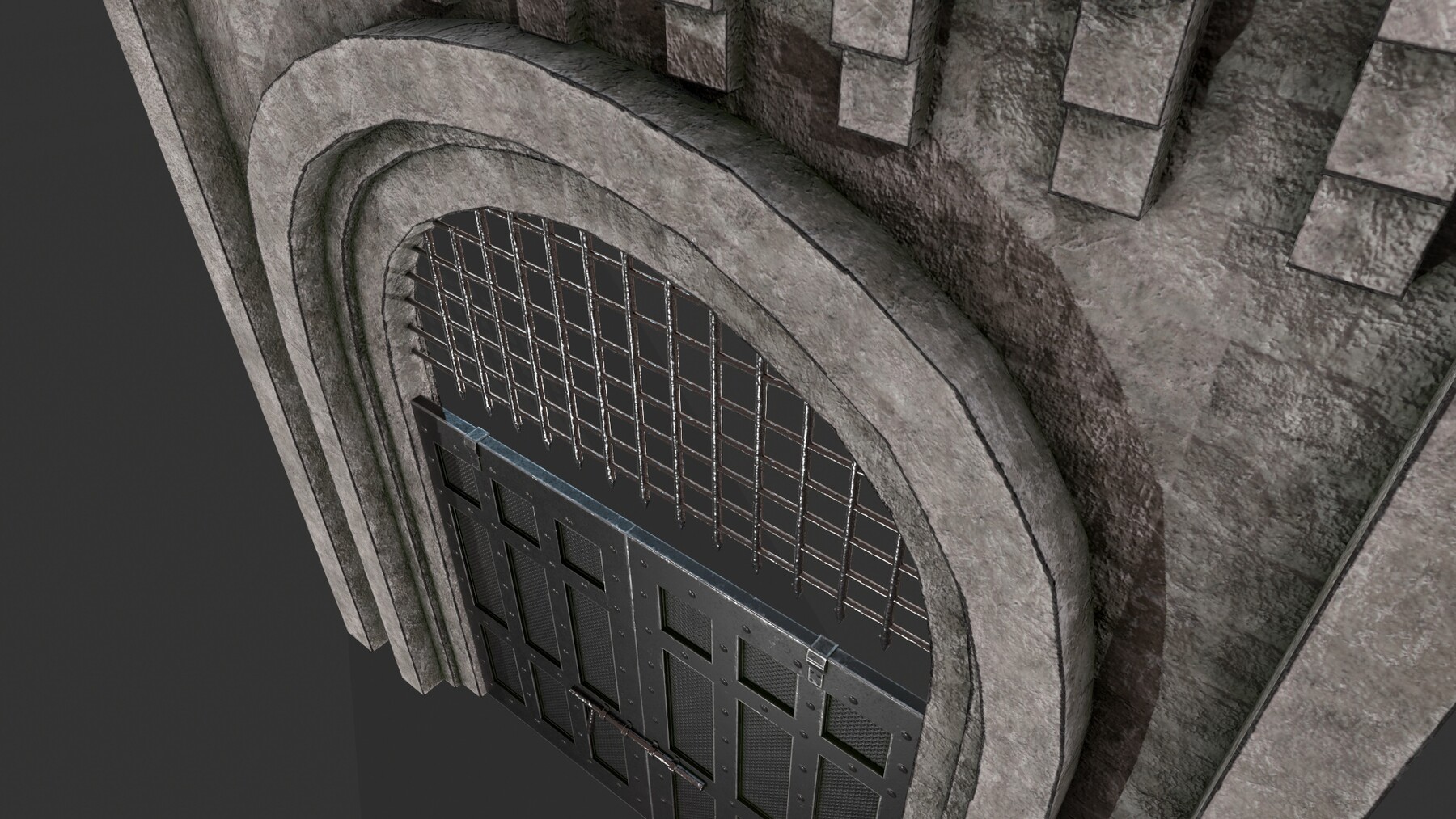 ArtStation - Medieval Big Gate | Game Assets