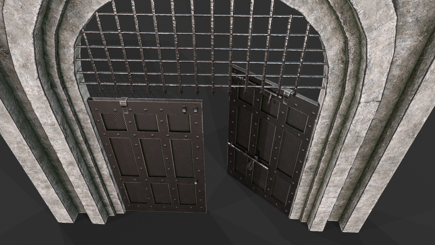 ArtStation - Medieval Big Gate | Game Assets