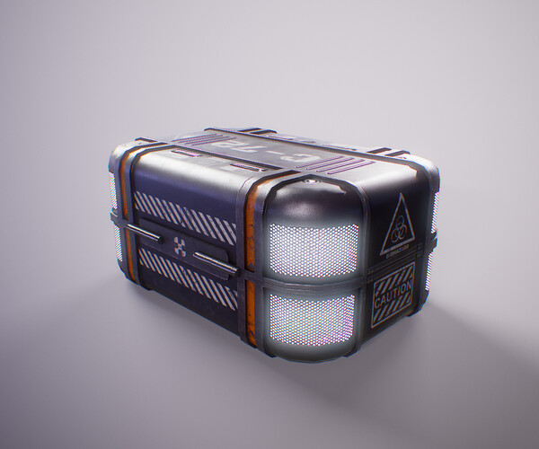 ArtStation - PBR SciFi Portable Containment Unit | Game Assets