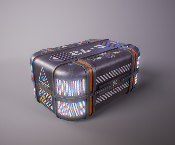 ArtStation - PBR SciFi Portable Containment Unit | Game Assets