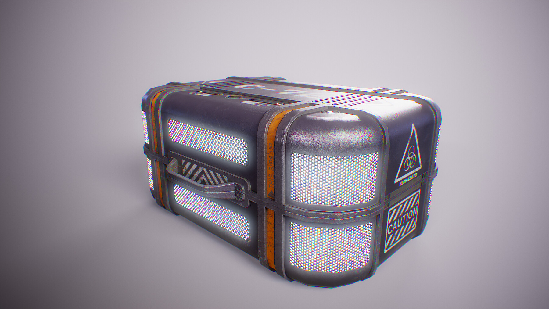ArtStation - PBR SciFi Portable Containment Unit | Game Assets