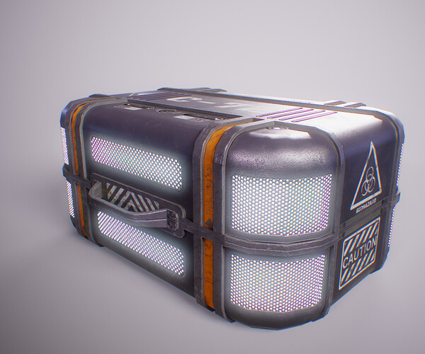 ArtStation - PBR SciFi Portable Containment Unit | Game Assets