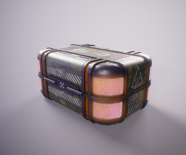 ArtStation - PBR SciFi Portable Containment Unit | Game Assets