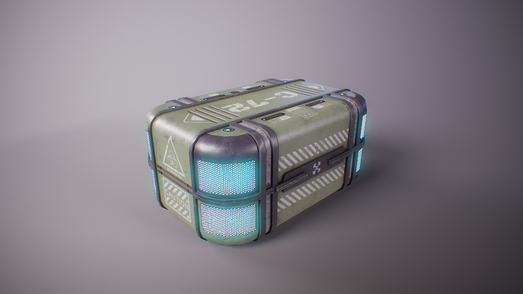 ArtStation - PBR SciFi Portable Containment Unit | Game Assets