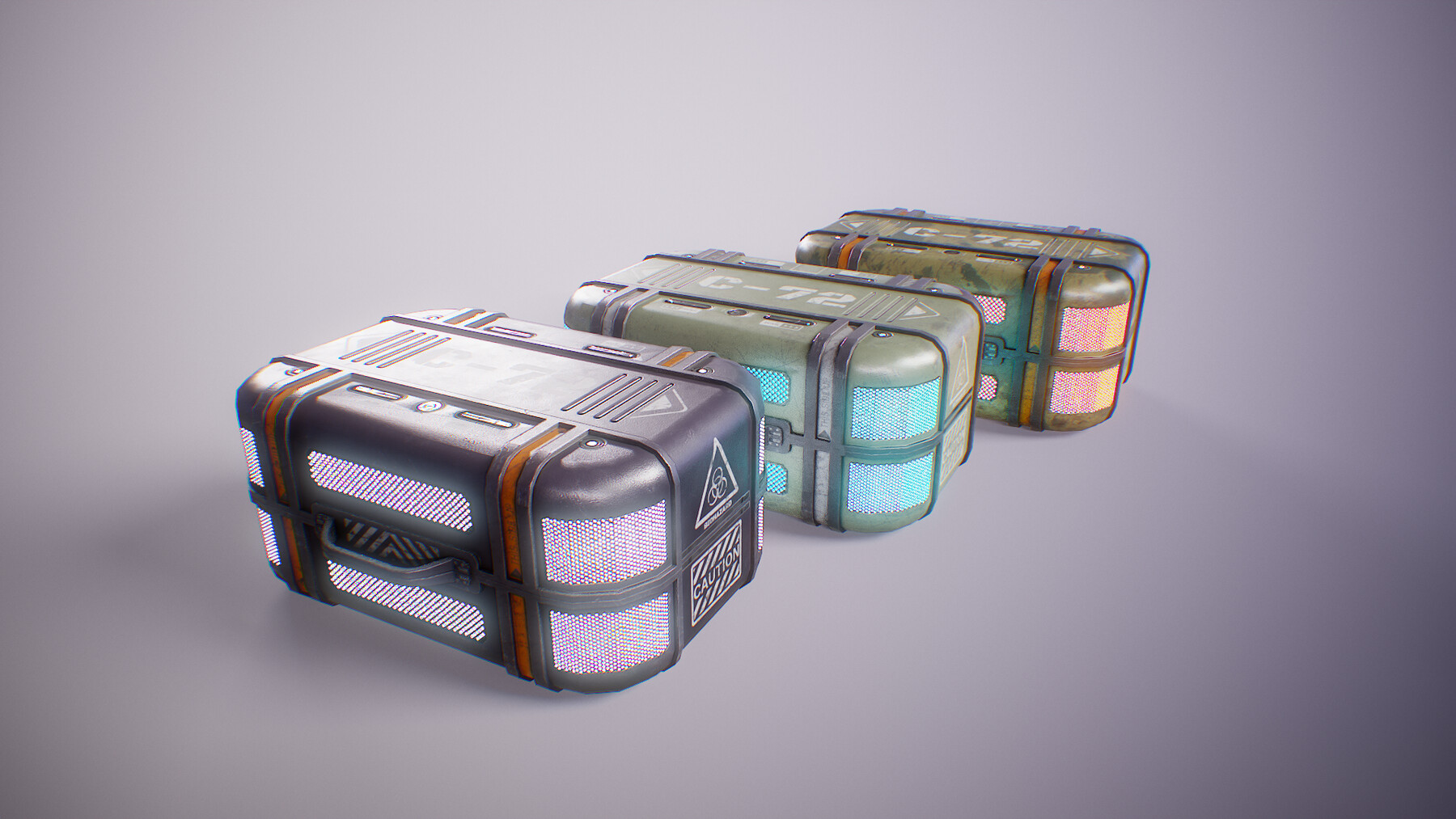 ArtStation - PBR SciFi Portable Containment Unit | Game Assets