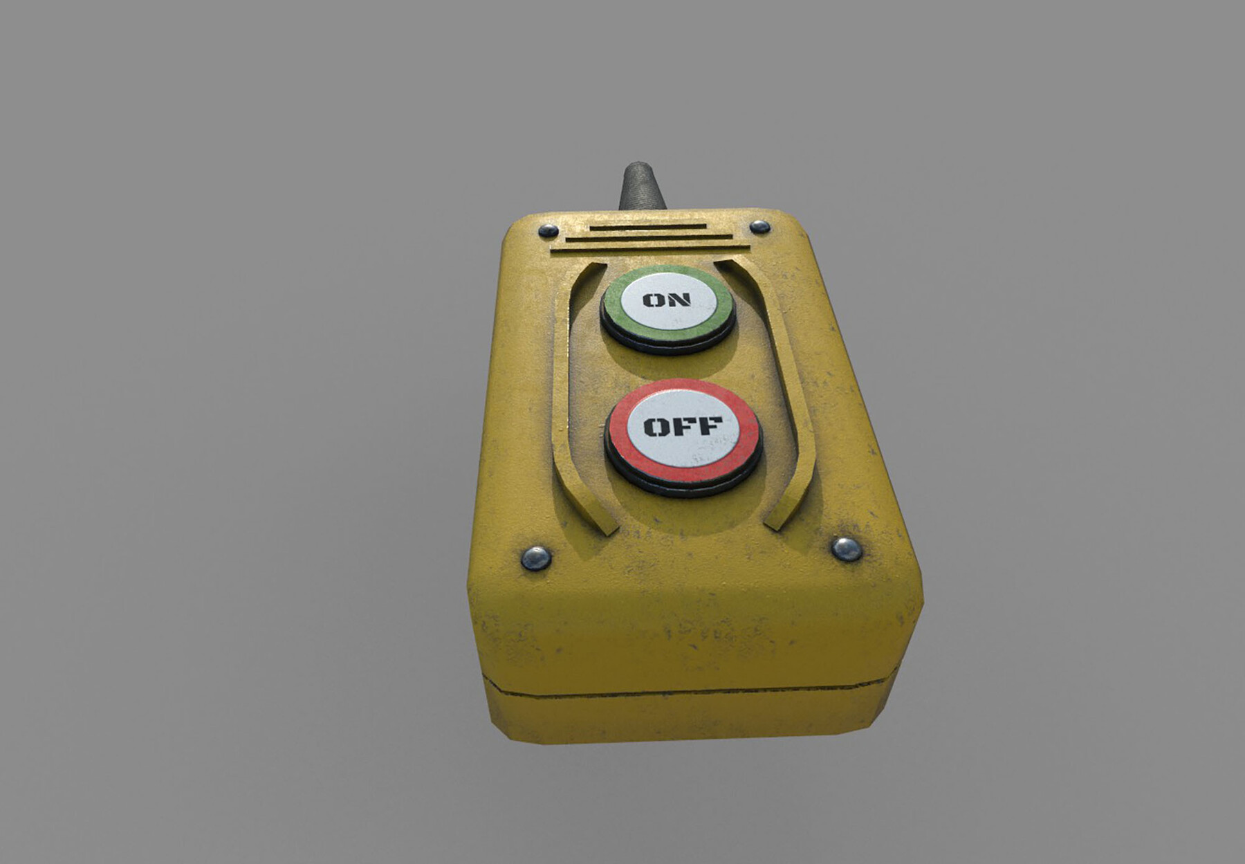 ArtStation - Industrial Power On - Off Switch 3 | Game Assets