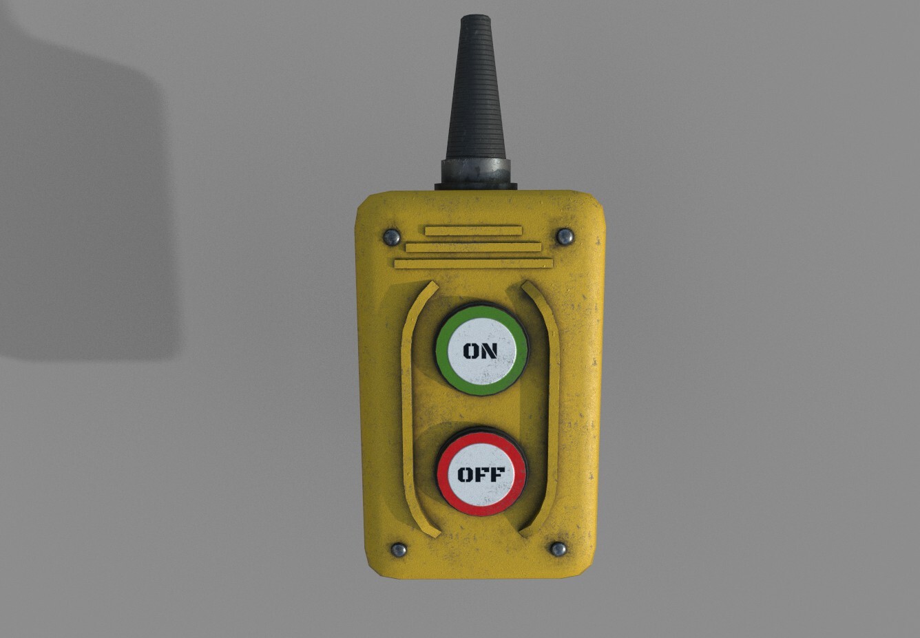 ArtStation - Industrial Power On - Off Switch 3 | Game Assets
