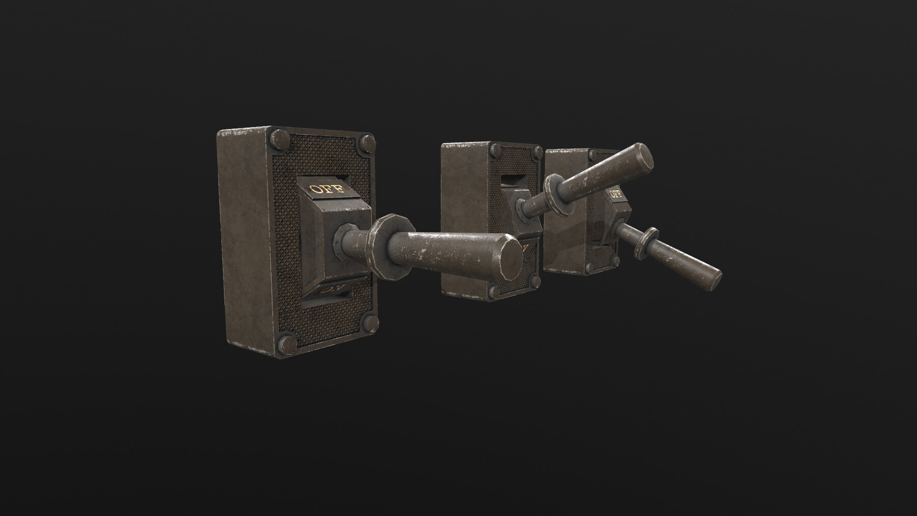 ArtStation - Industrial Power On - Off Switch 1 | Game Assets