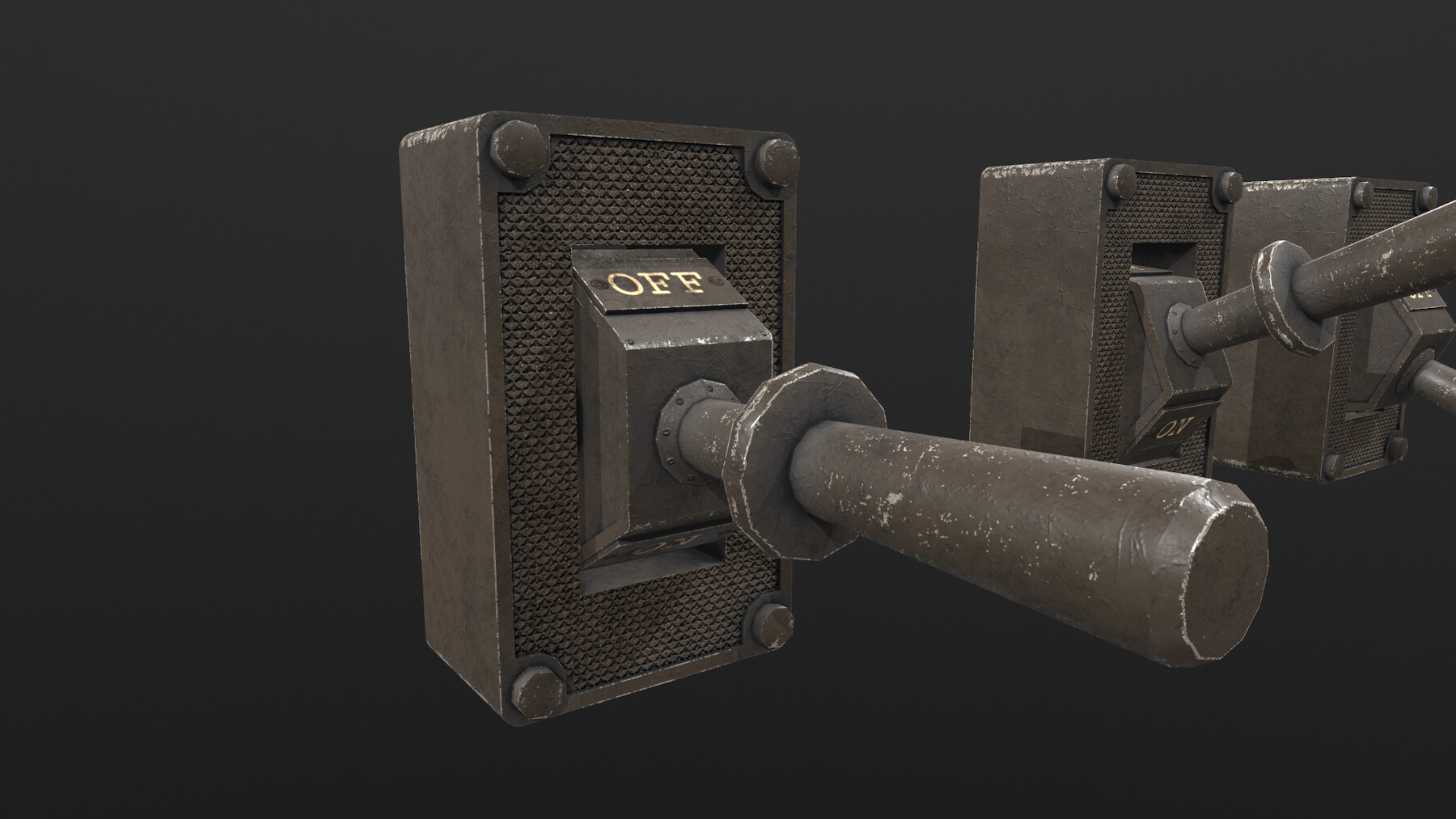 ArtStation - Industrial Power On - Off Switch 1 | Game Assets