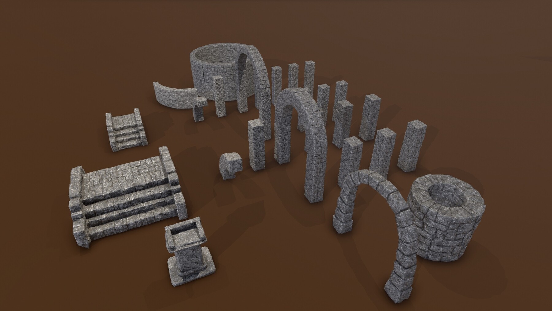 ArtStation - 3D Ruin Set | Game Assets